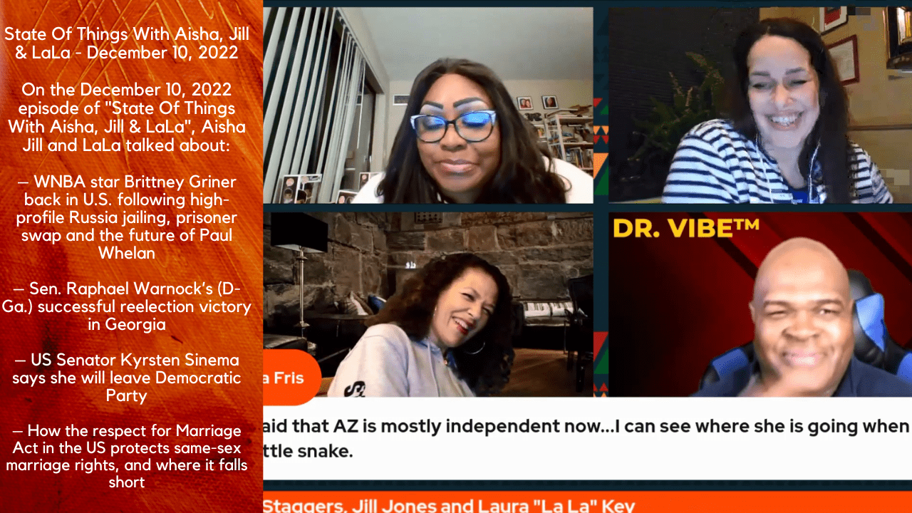 The Dr. Vibe Show™: Aisha K. Staggers, Jill Jones & Laura “LaLa” Key ...